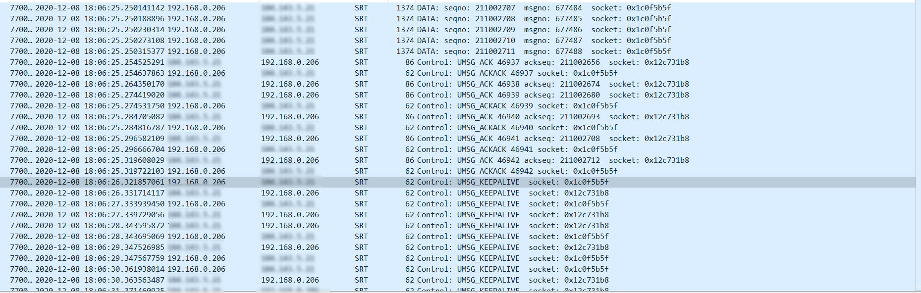 SRT Caller and Listener, Listener disconnects (0 packets sent) while caller is stuck at ...