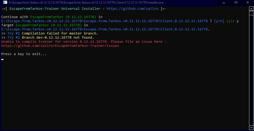 How does one actually compile this? · Issue #261 · sailro/EscapeFromTarkov-Trainer · GitHub