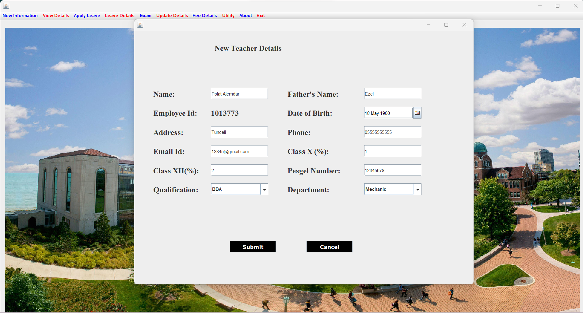 GitHub - SelcukOzdemir23/University-Management-System: University ...
