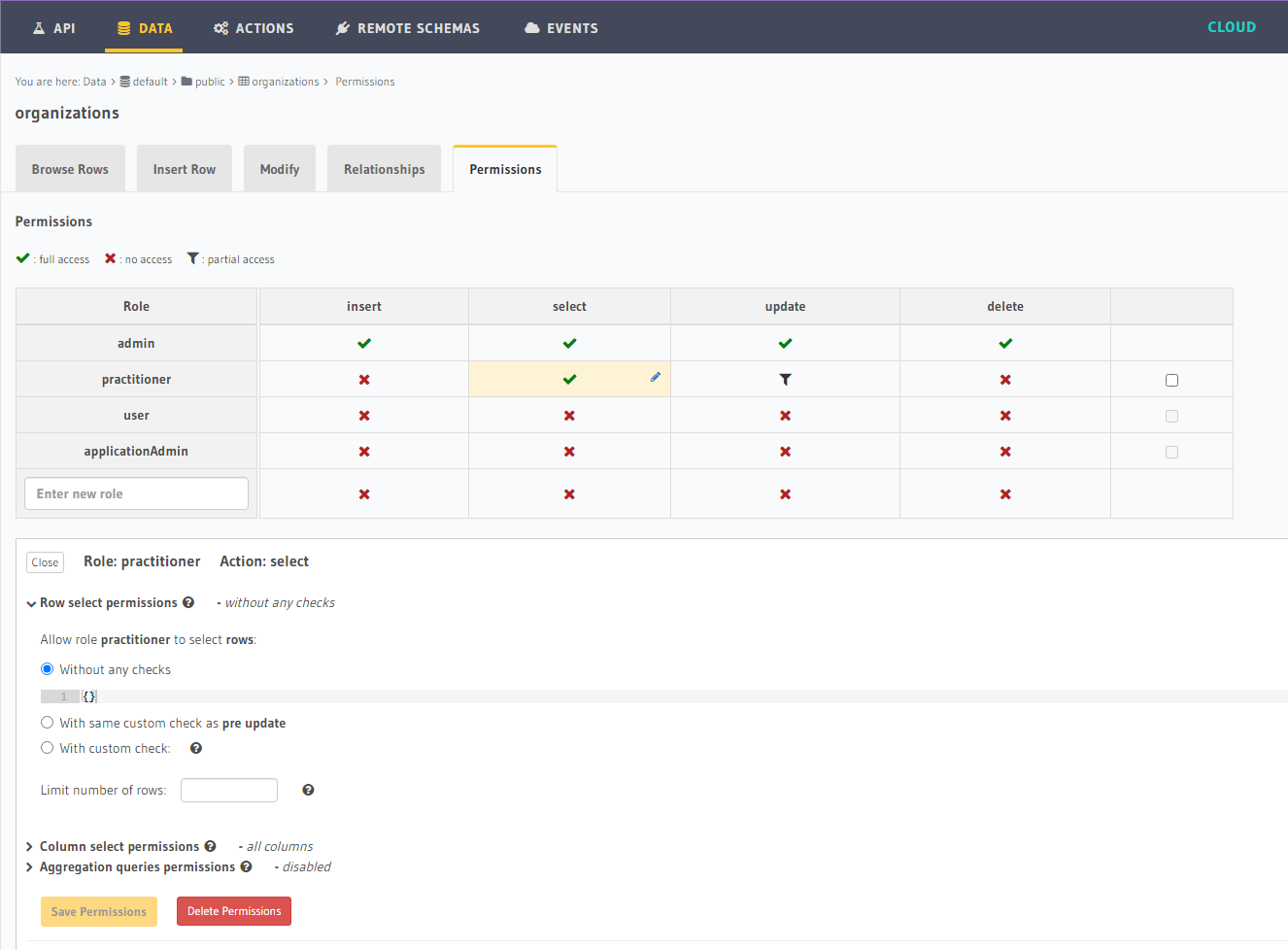 Cannot Make Any Queries In Graphiql Without X Hasura Admin Secret · Issue 8752 · Hasura Graphql