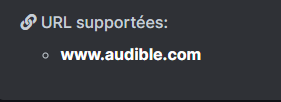 Presence for audible is not working on audible.fr · Issue #6860 · PreMiD/Presences · GitHub