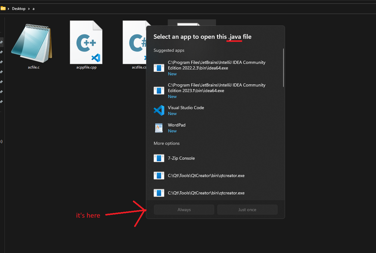 Can't set c files to open with vscode as default option on windows 11 ...