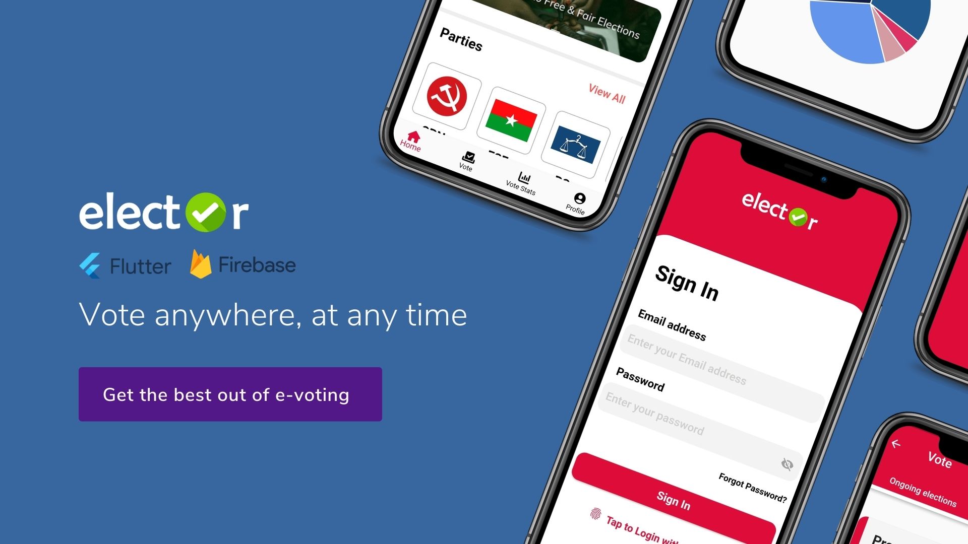GitHub - anishghale007/elector: A online election voting mobile application built using Flutter ...