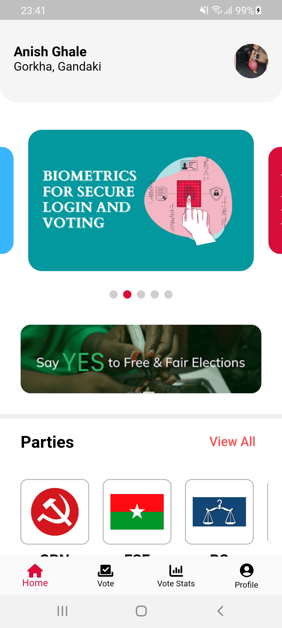 GitHub - anishghale007/elector: A online election voting mobile application built using Flutter ...