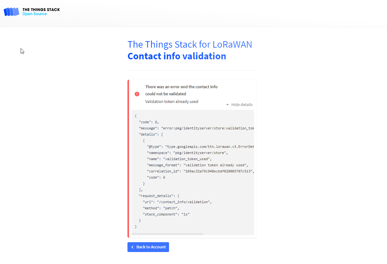Add UsedAt field to ContactInfoValidation · Issue #3833 · TheThingsNetwork/lorawan-stack · GitHub