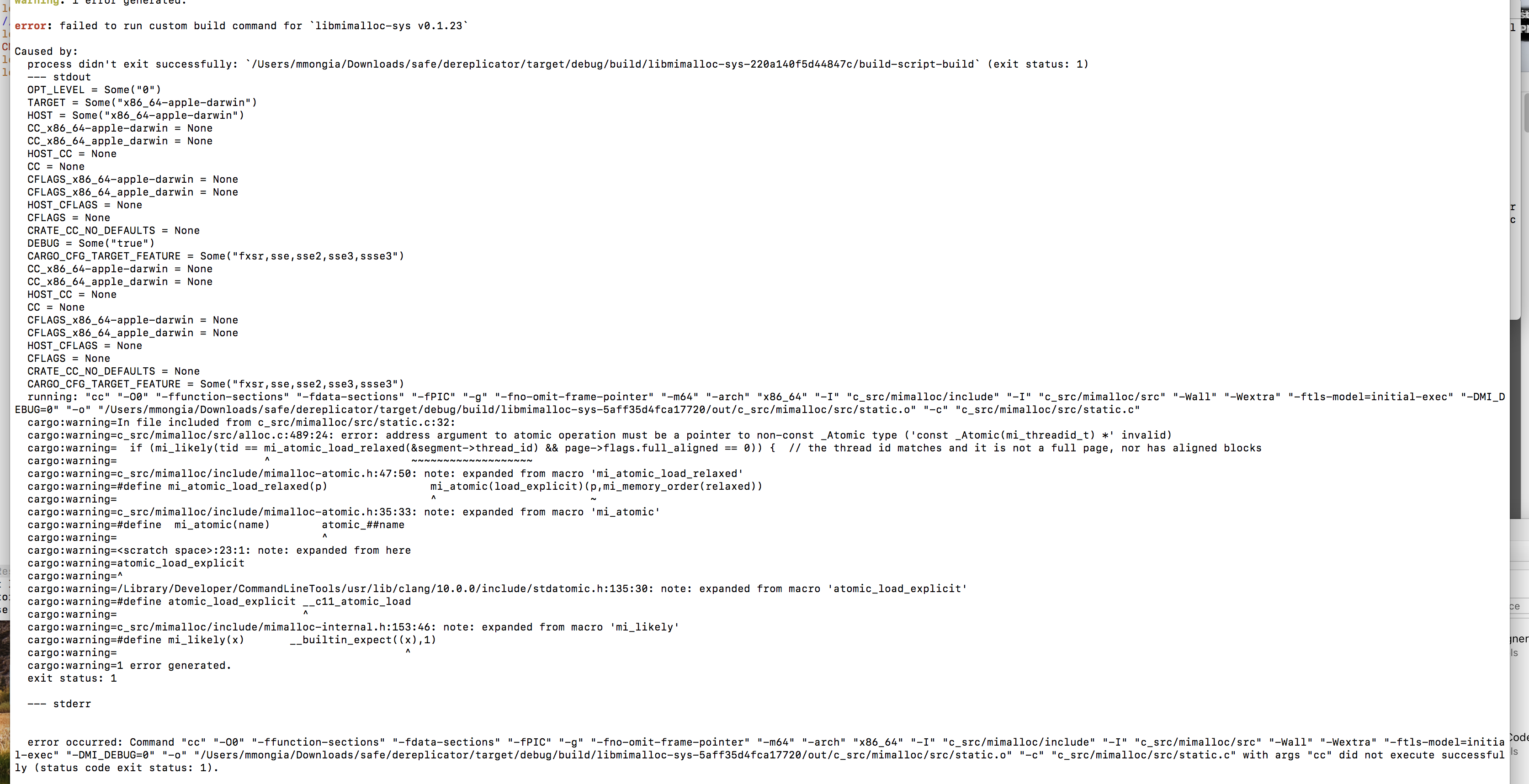 can not build mimalloc · Issue #549 · microsoft/mimalloc · GitHub