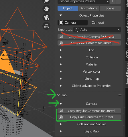 Export static camera positions/rotations/properties (no sequencer/timeline) · Issue #153 ...