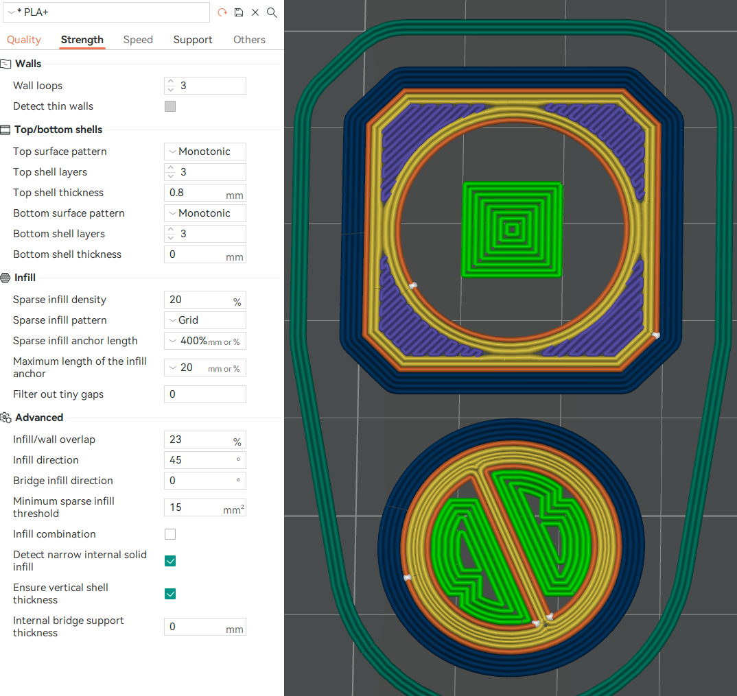 Support bottom layers: request to add pattern option and disable wiping to improve bed adhesion ...