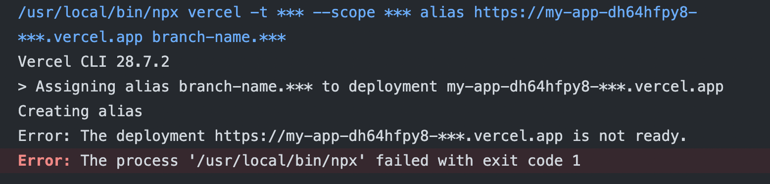 Using the `alias-domains` option results in error · Issue #203 · amondnet/vercel-action · GitHub