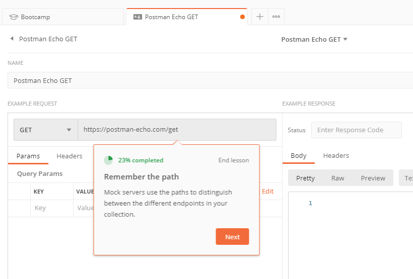 Bootcamp Walkthrough stops at 23% "Remember the path" on "Design an API" · Issue #9118 ...