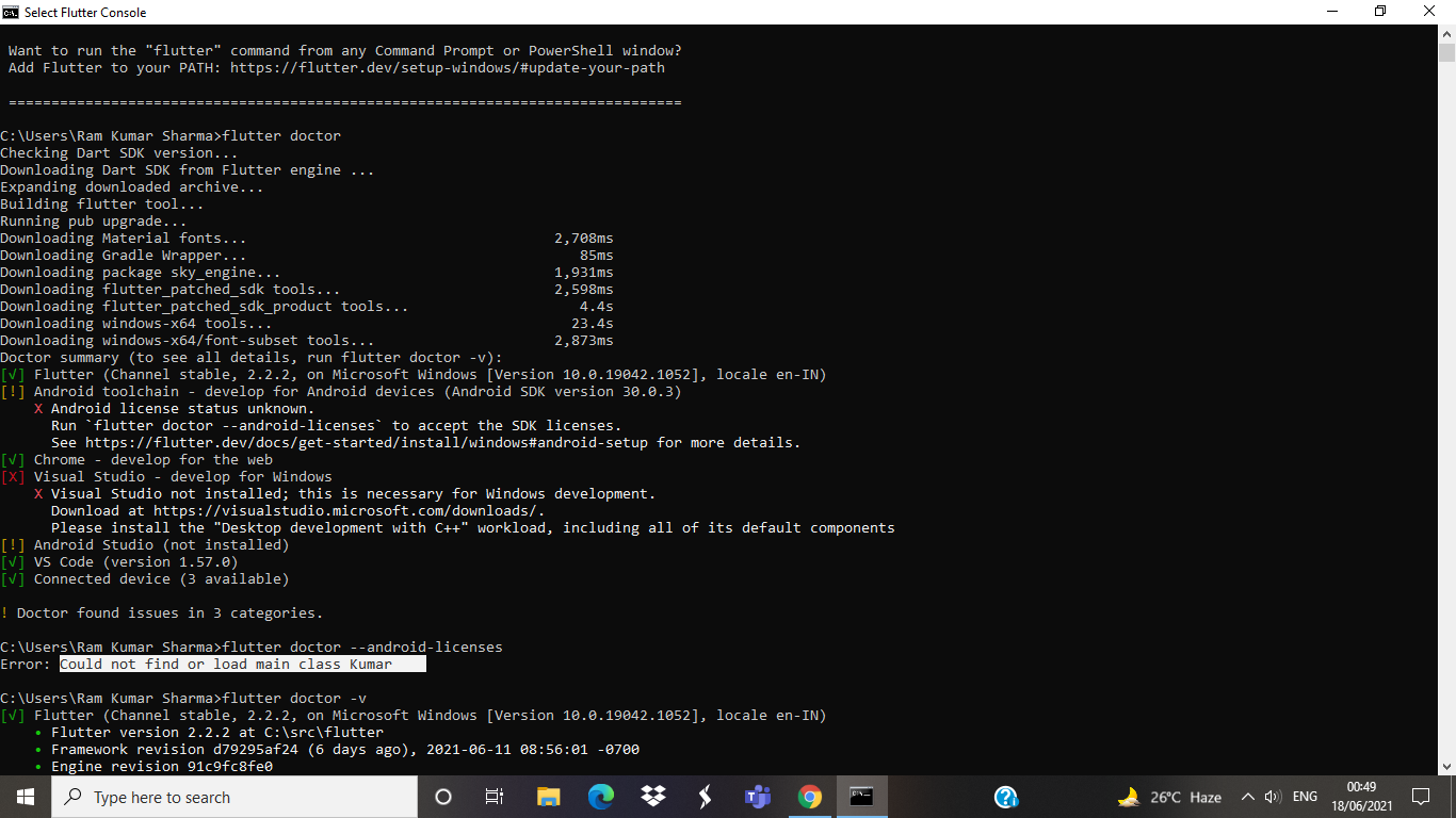 issue in accepting android licenses .. authorization error"Could not ...