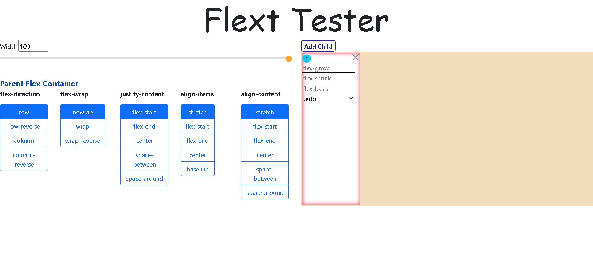 GitHub - raj074/flexbox-tester: flexbox tester to practice flexbox.