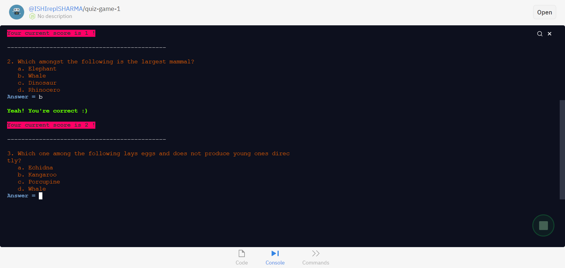 GitHub - IshitaSharma3101/quizzzie: How much do you know about animals ...