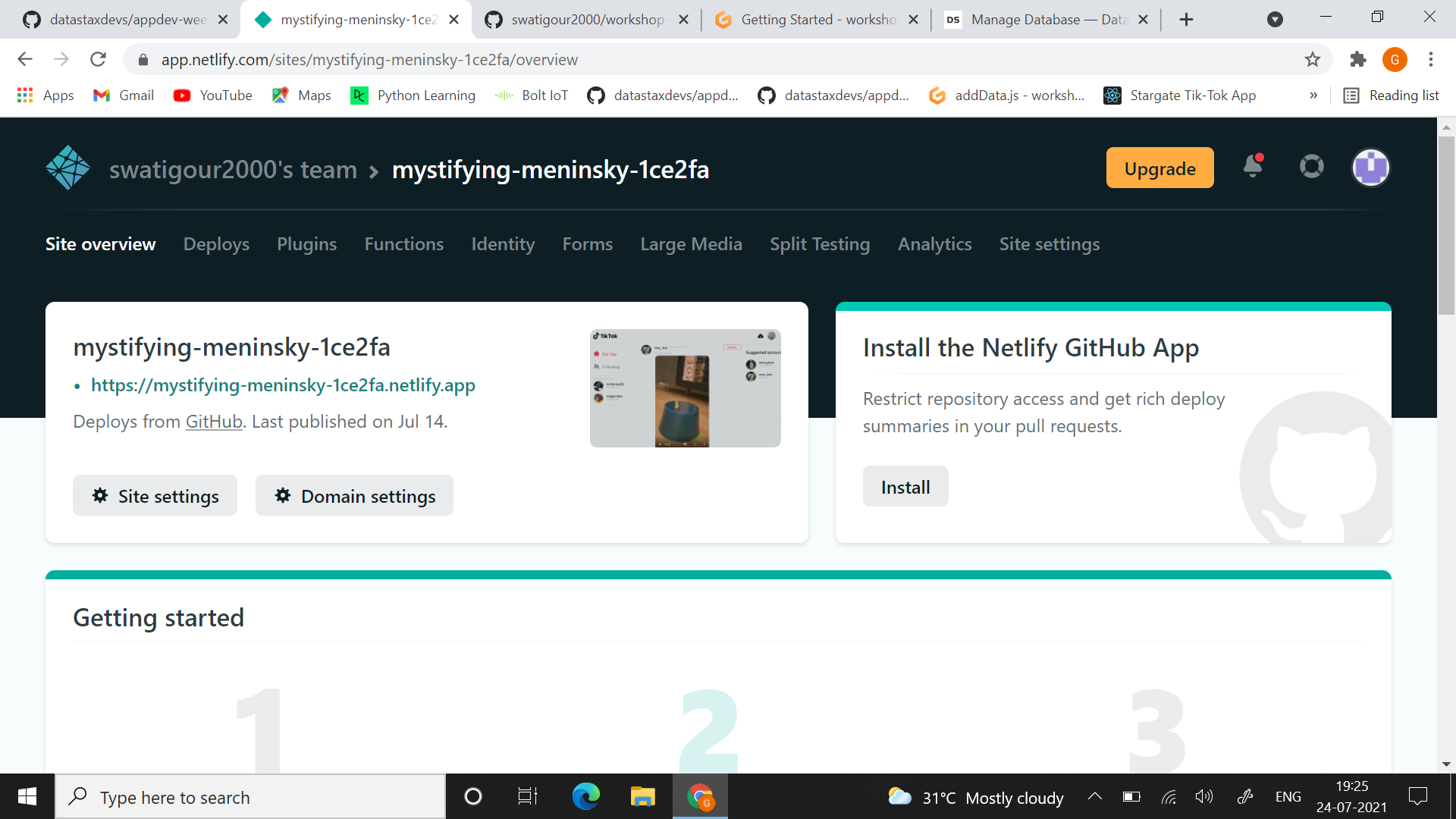 [tik tok clone app] swati gour · Issue #246 · datastaxdevs/workshop-social-media-tiktok · GitHub