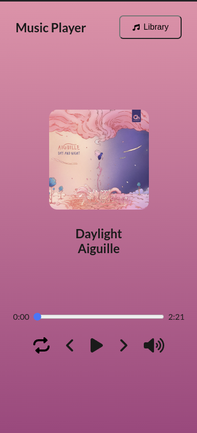 GitHub - proro485/react-music-player: A sleek music player made with React and SASS