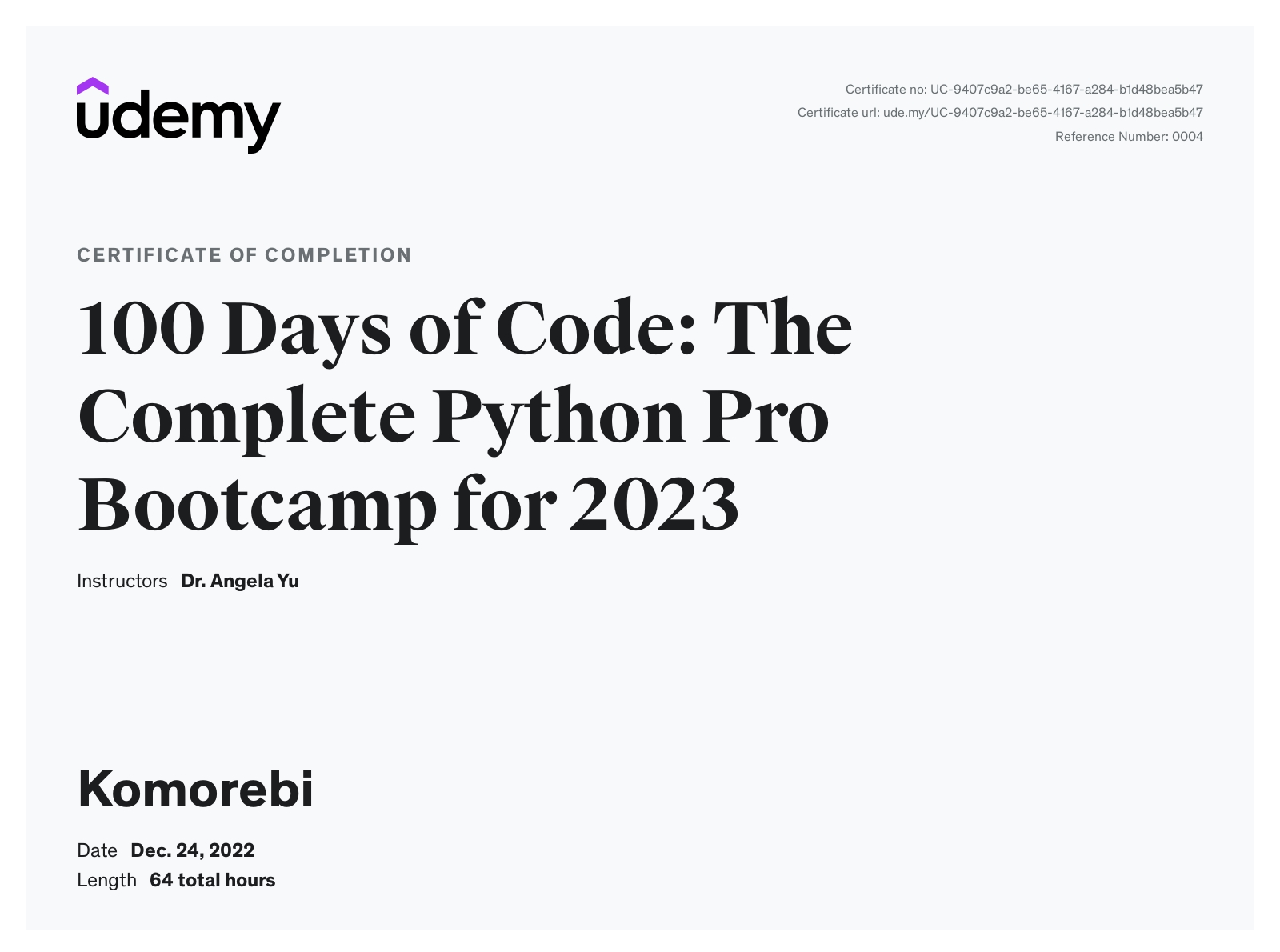 GitHub - lost-komorebi/100-days-of-code: Tracking learning process ...