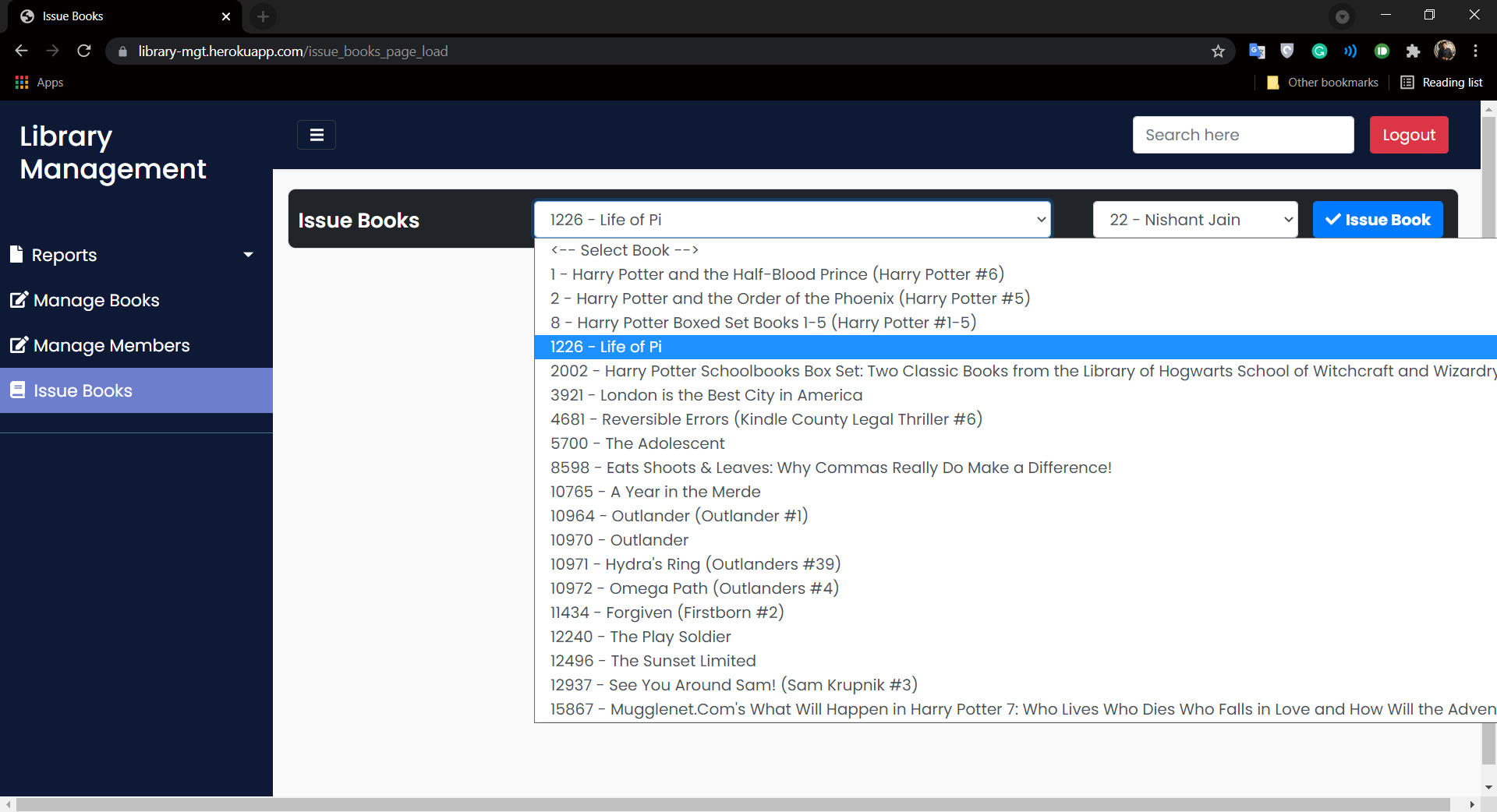 GitHub - Nishant-nj2000/Library_Management