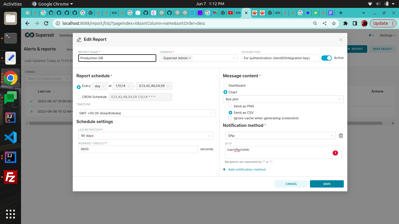 SFTP Reports Scheduling Feature Suggestion · Issue #24305 · apache/superset · GitHub