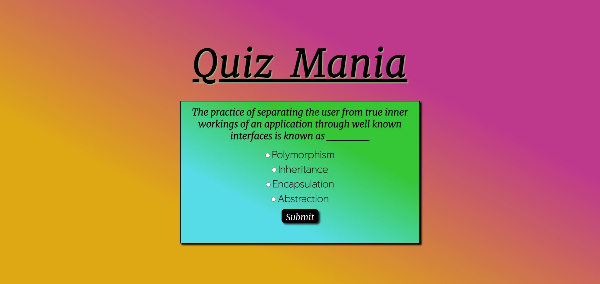 GitHub - vdas01/Quiz-App: This is a quiz app where questions of mcq based will be there and ...