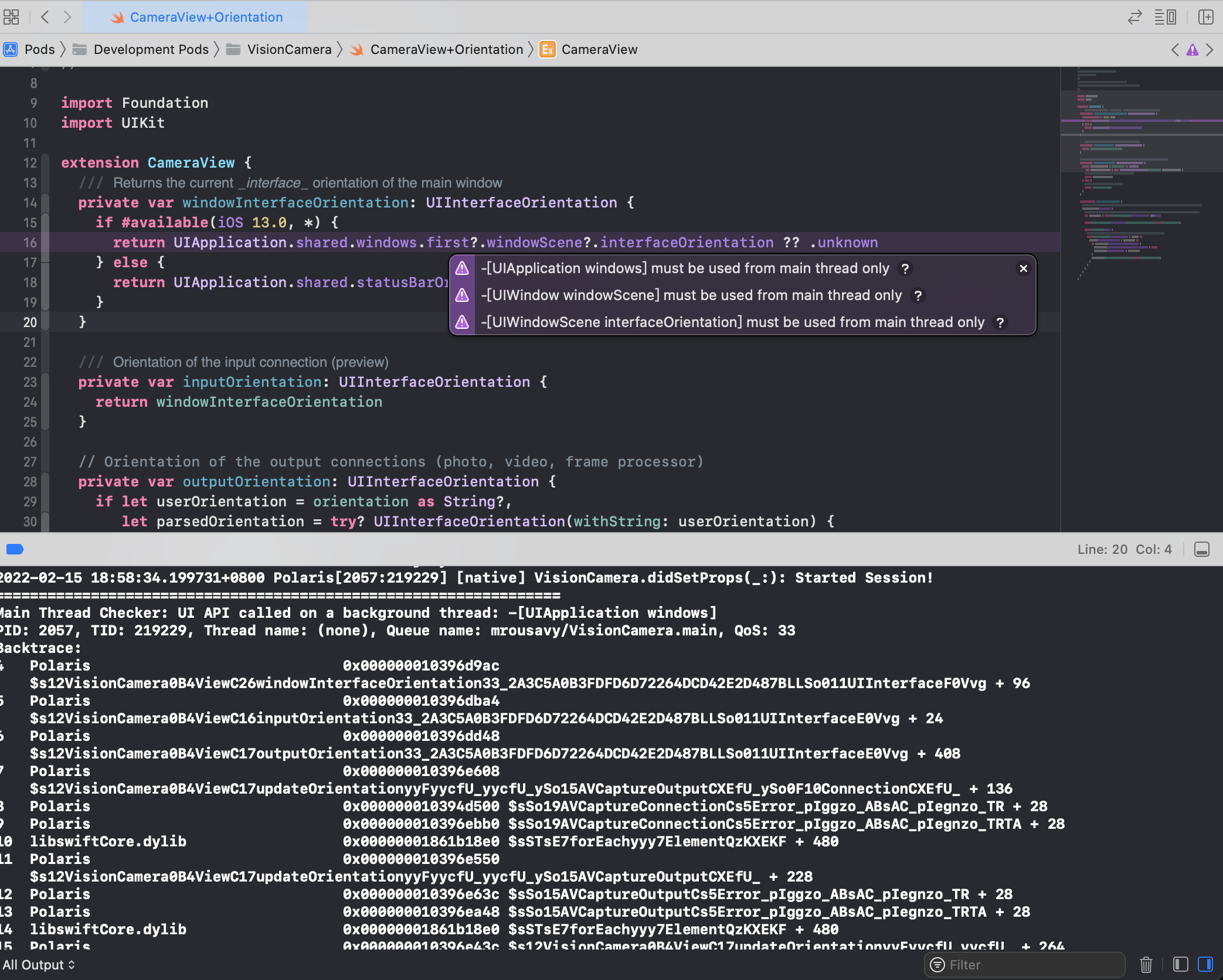 🐛 【ios】main Thread Checker Ui Api Called On A Background Thread [uiwindowscene