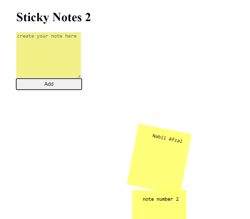 GitHub - nabilafzal19/Sticky-Notes