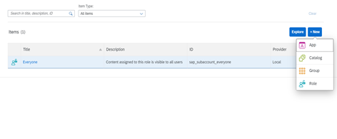 Portal- Screenshot update for configure new app · Issue #5469 · sap-tutorials/Tutorials · GitHub