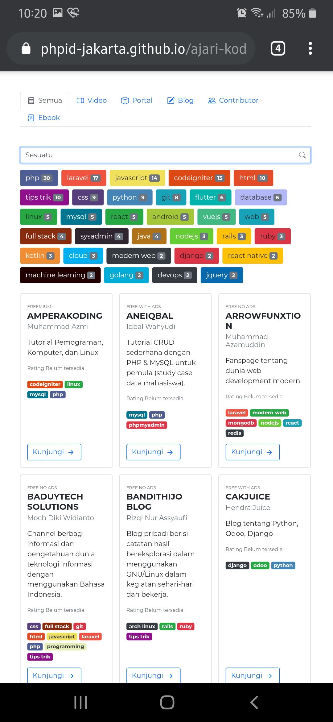 Bug - Search Text Not Reactive · Issue #49 · phpid-jakarta/ajari-koding · GitHub