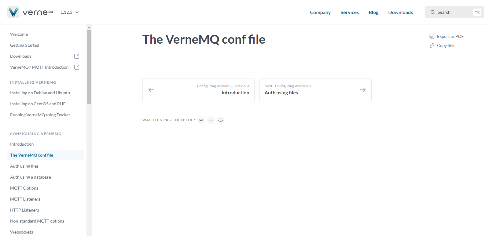Empty The Vernemq Conf File In Vernemq Documentation · Issue 66