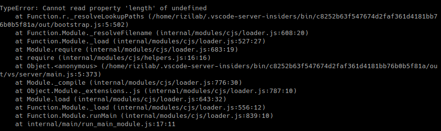 Cannot read property 'length' of undefined · Issue #1632 · microsoft/vscode-remote-release · GitHub