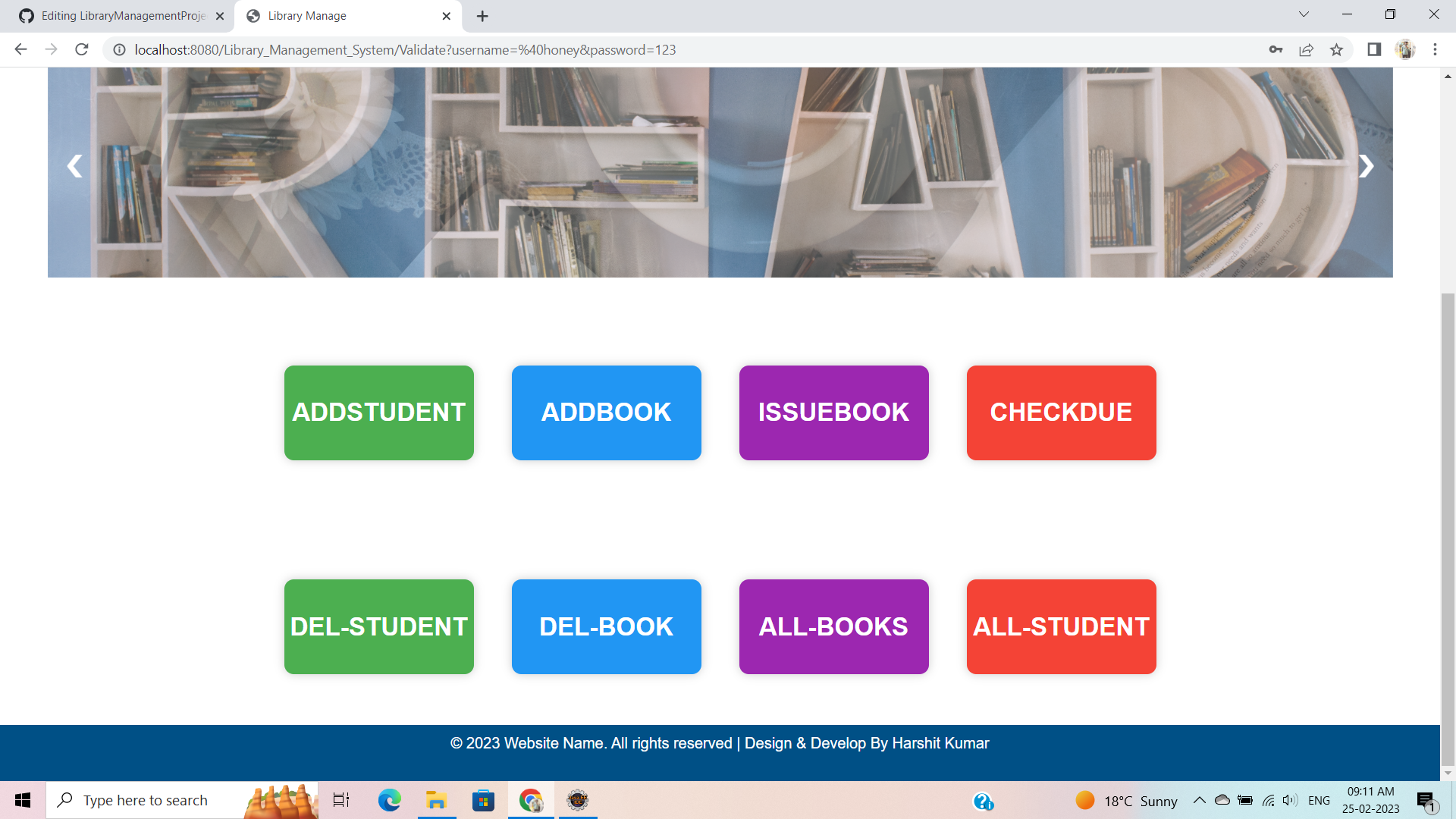 GitHub - iamharshit27/LibraryManagementProject: This is a Library ...