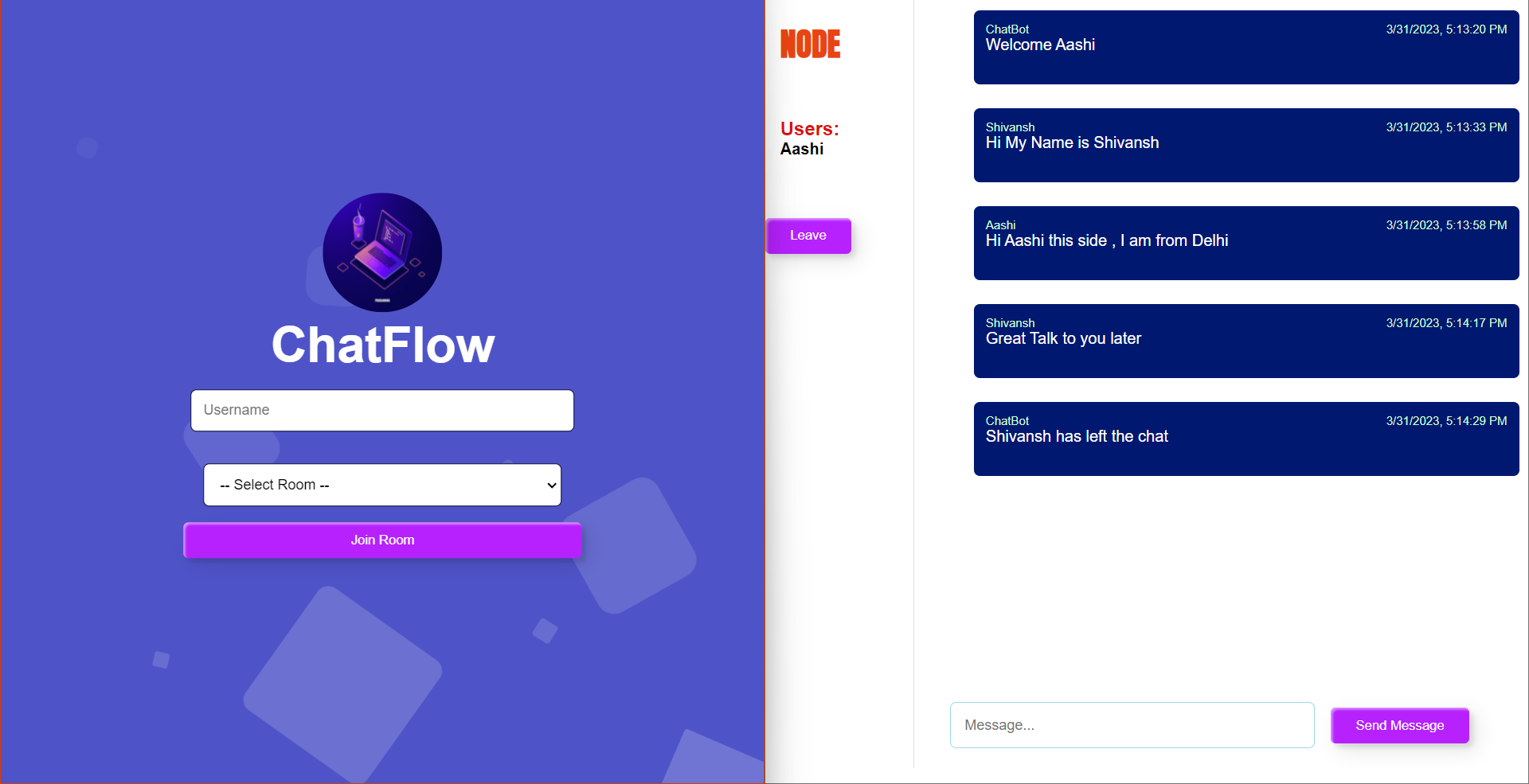 GitHub - shivansh-soni07/ChatFlow---ChatRooms-For-Programmers