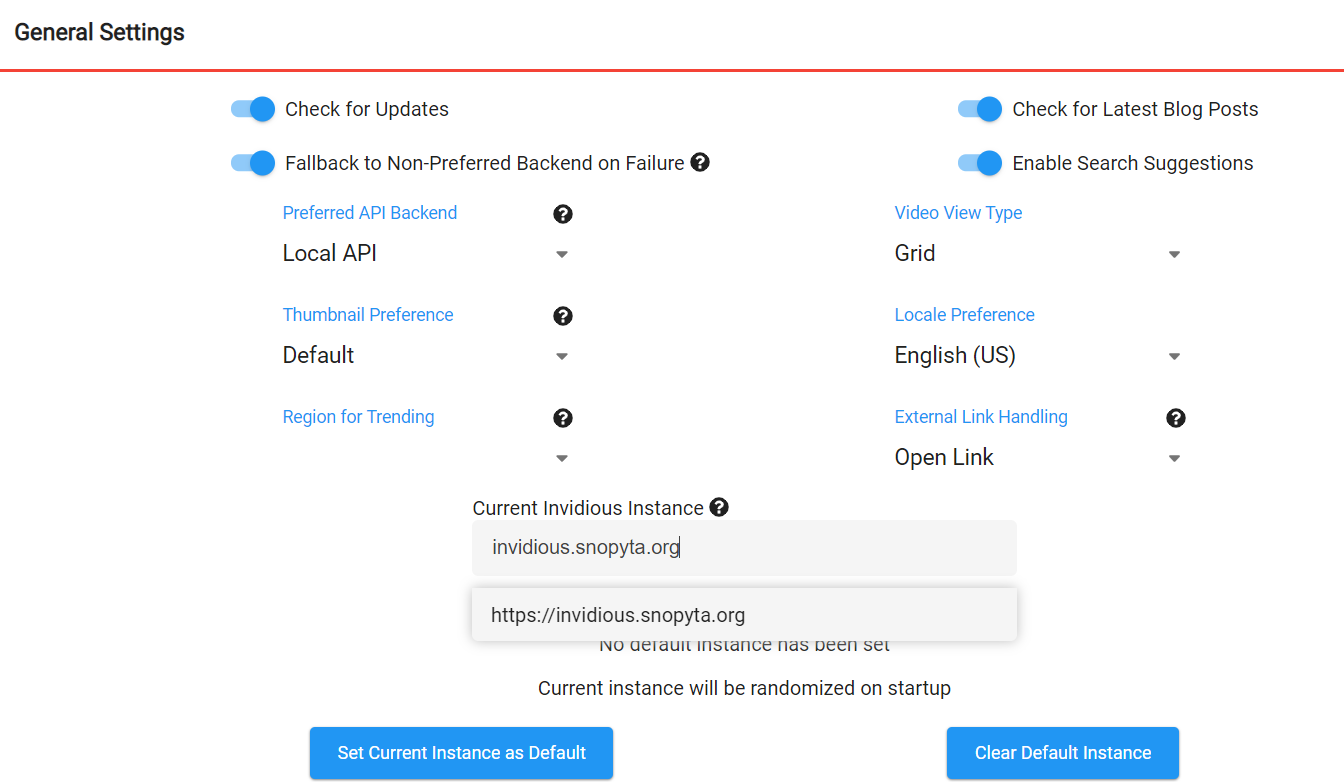 Missing Invidious instance list · Issue #1881 · FreeTubeApp/FreeTube · GitHub