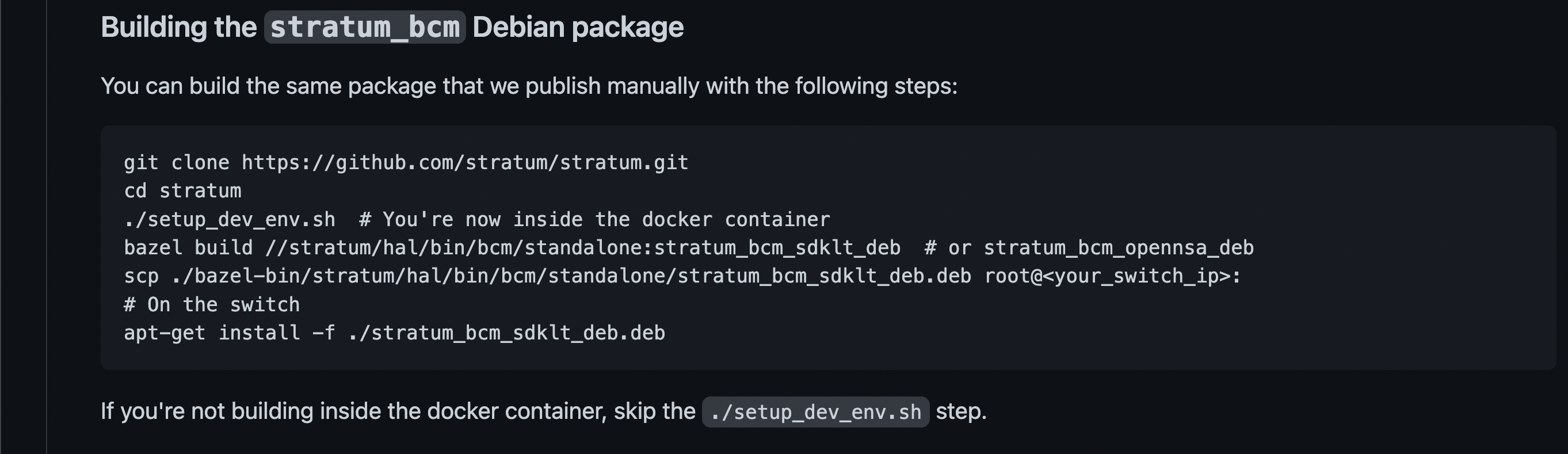 bazel build command failed as it does not have root privileges · Issue #1094 · stratum/stratum ...