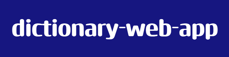 GitHub - devendra256/dictionary-web-app: a dictionary web application using HTML, CSS & JS