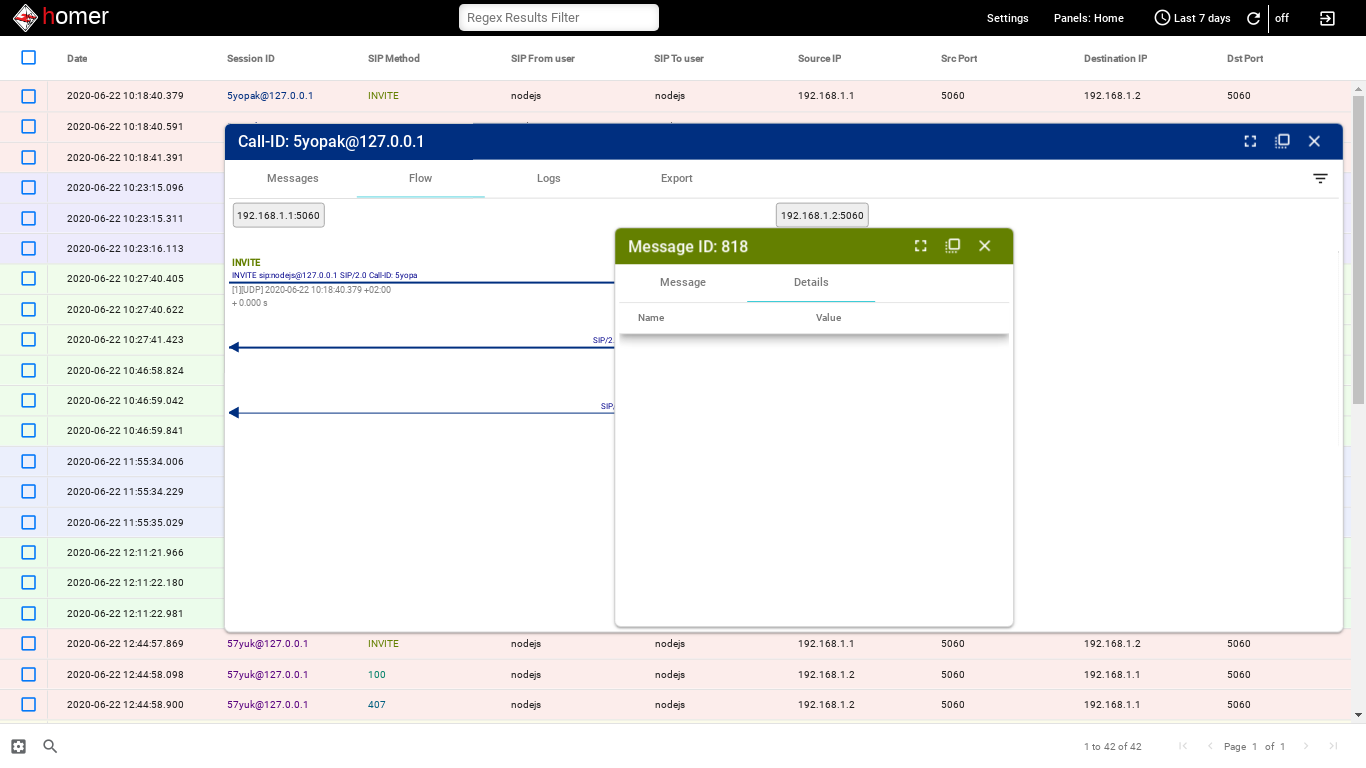 Details not shown in flow window - Homer 7 · Issue #282 · sipcapture/homer-ui · GitHub