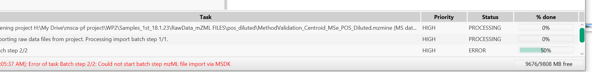 error when opening the porject · Issue #1117 · mzmine/mzmine · GitHub