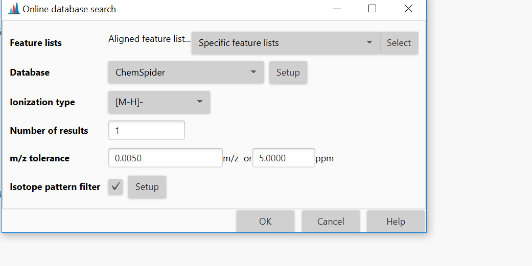 Online compound database search · Issue #1137 · mzmine/mzmine · GitHub