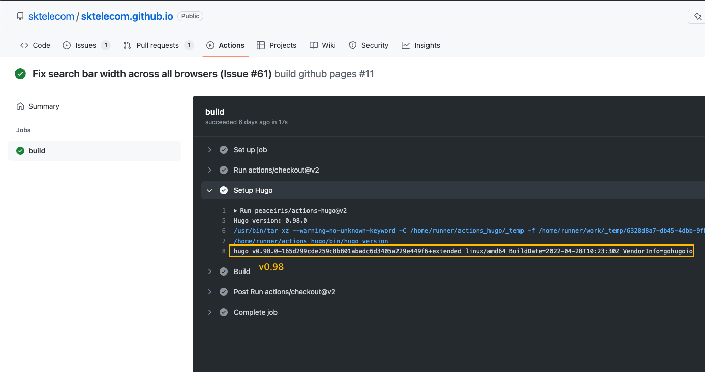 sktelecom.github.io pull request check 에러 개선 · Issue #65 · sktelecom/sktelecom.github.io · GitHub
