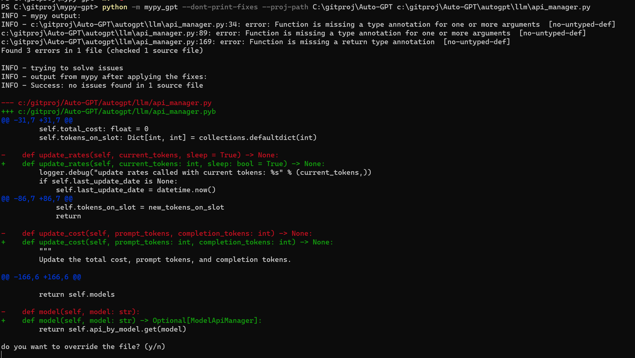 Github Eyalk11gpt Linter Python Minor Issue Resolver Mypy Using Gpt