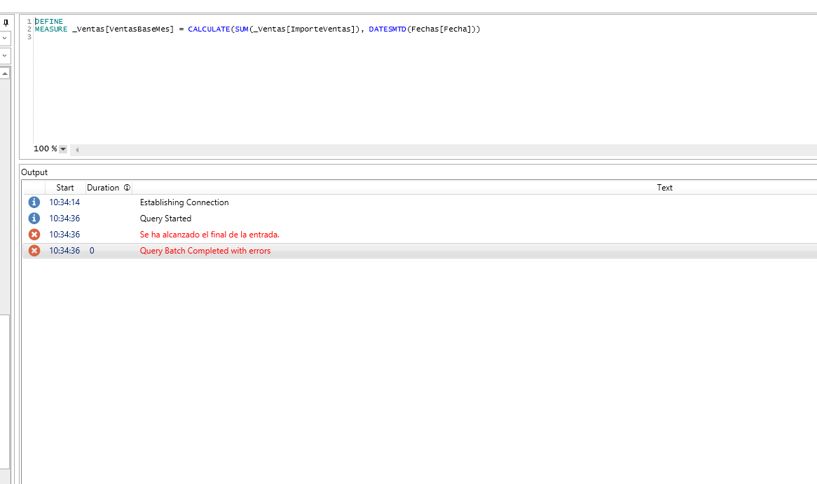 Query Batch Completed with errors · Issue #162 · DaxStudio/DaxStudio ...