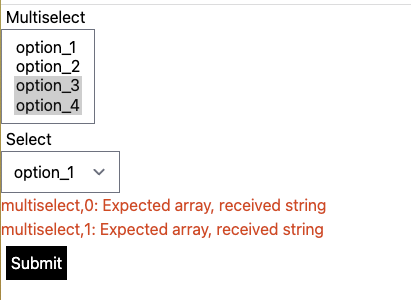 Multi select and client side validation · Issue #129 · ciscoheat/sveltekit-superforms · GitHub
