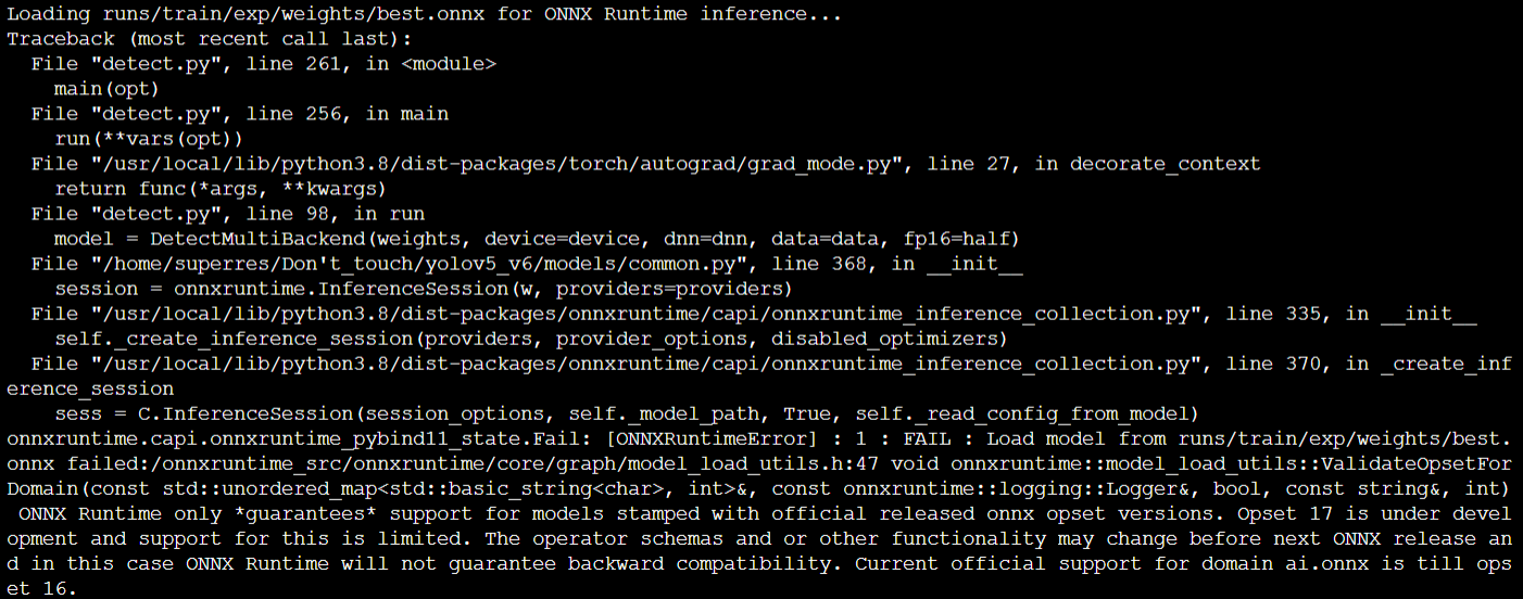 convert weights from .pt to .onnx · Issue #11247 · ultralytics/yolov5 · GitHub