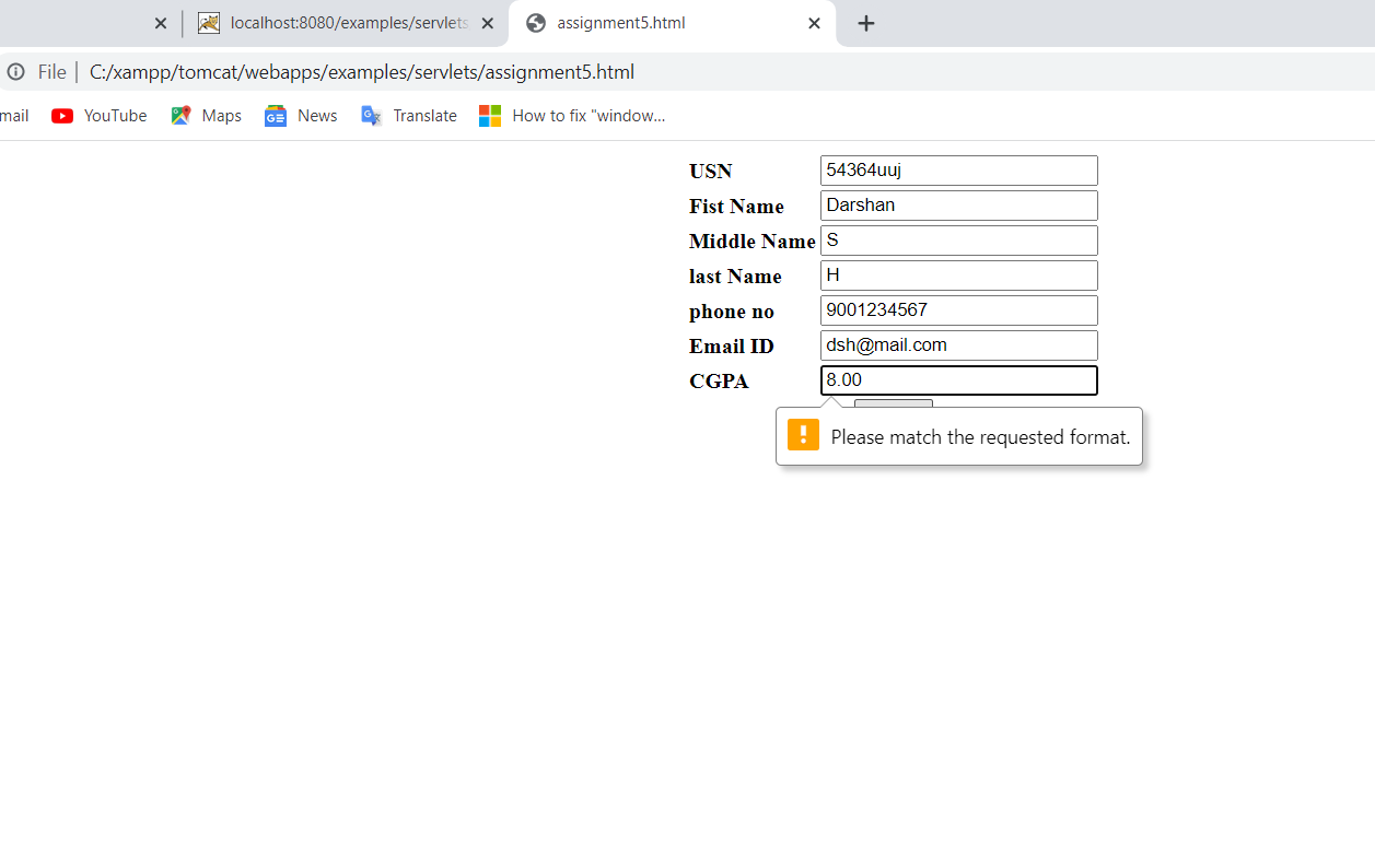 Github Darshanhalappanavarsimple Java Servlet Example This Project Takes Information From 