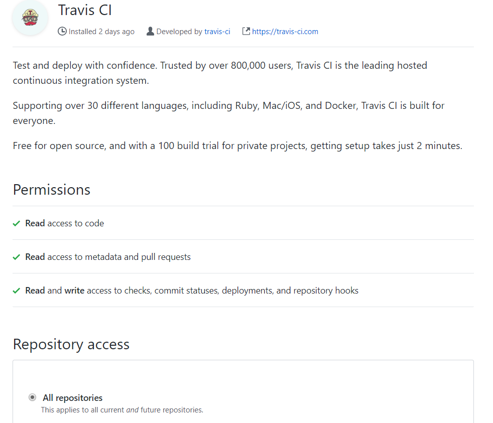 Travis CI no longer shows as check on github pull request page · Issue #34 · kkdai/youtube · GitHub