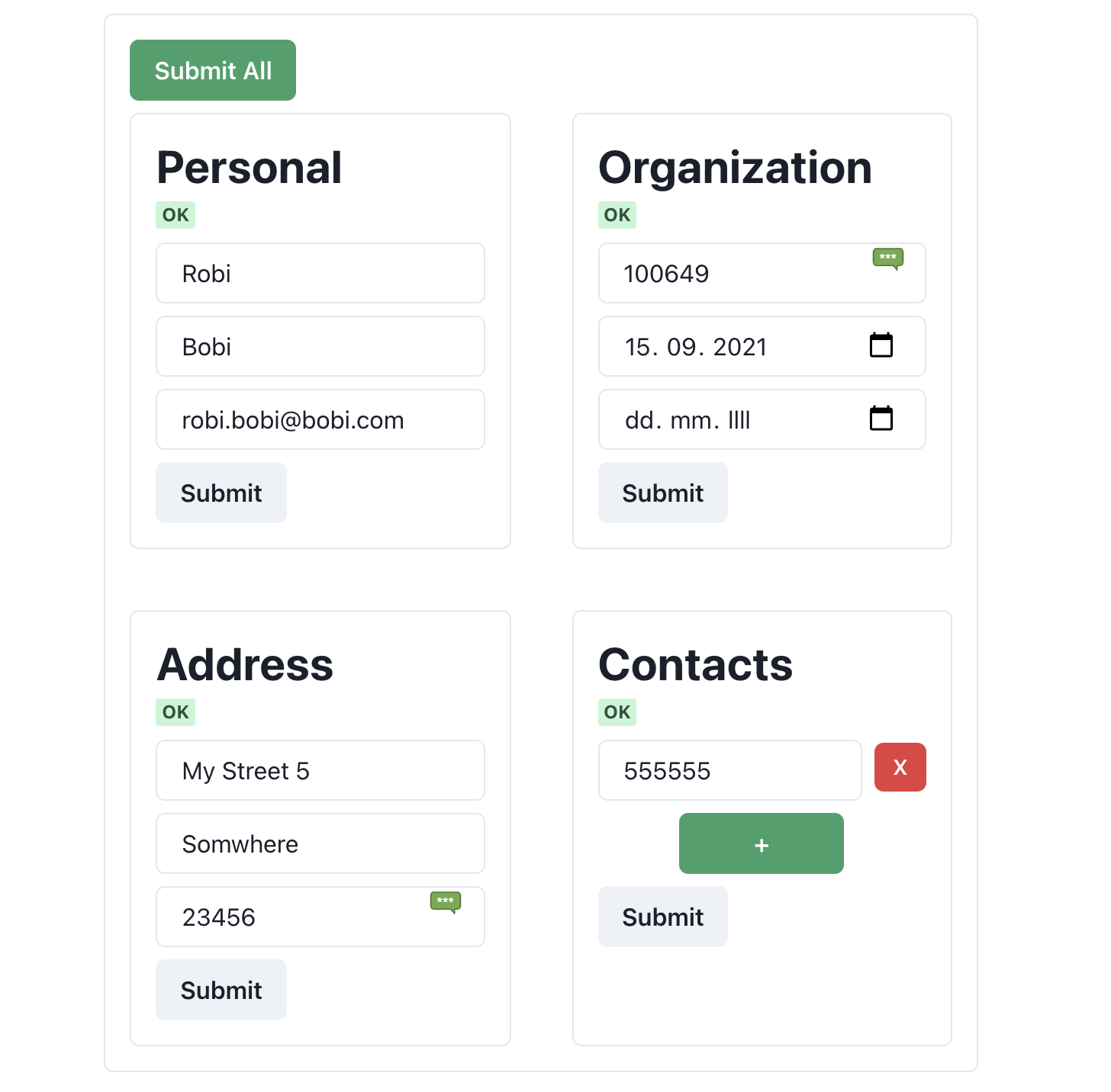 IsSubmitting and isDirty on multiple forms · react-hook-form · Discussion #6571 · GitHub
