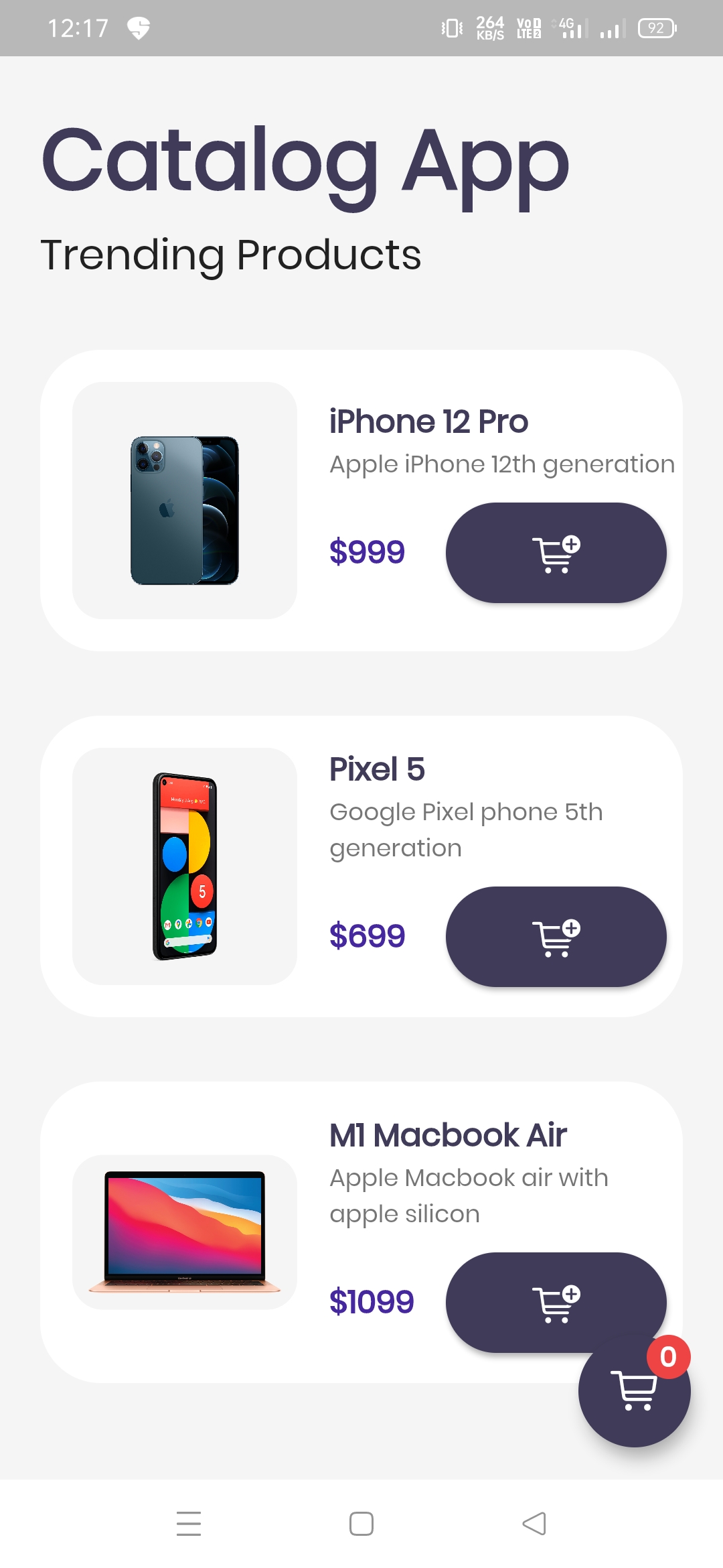 GitHub - Sahani18/eCart_demo: Gadget shopping app made on Flutter. Items are displayed by doing ...