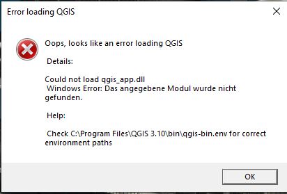 qgis doesnt start after win 10 2004 update · Issue #39132 · qgis/QGIS · GitHub