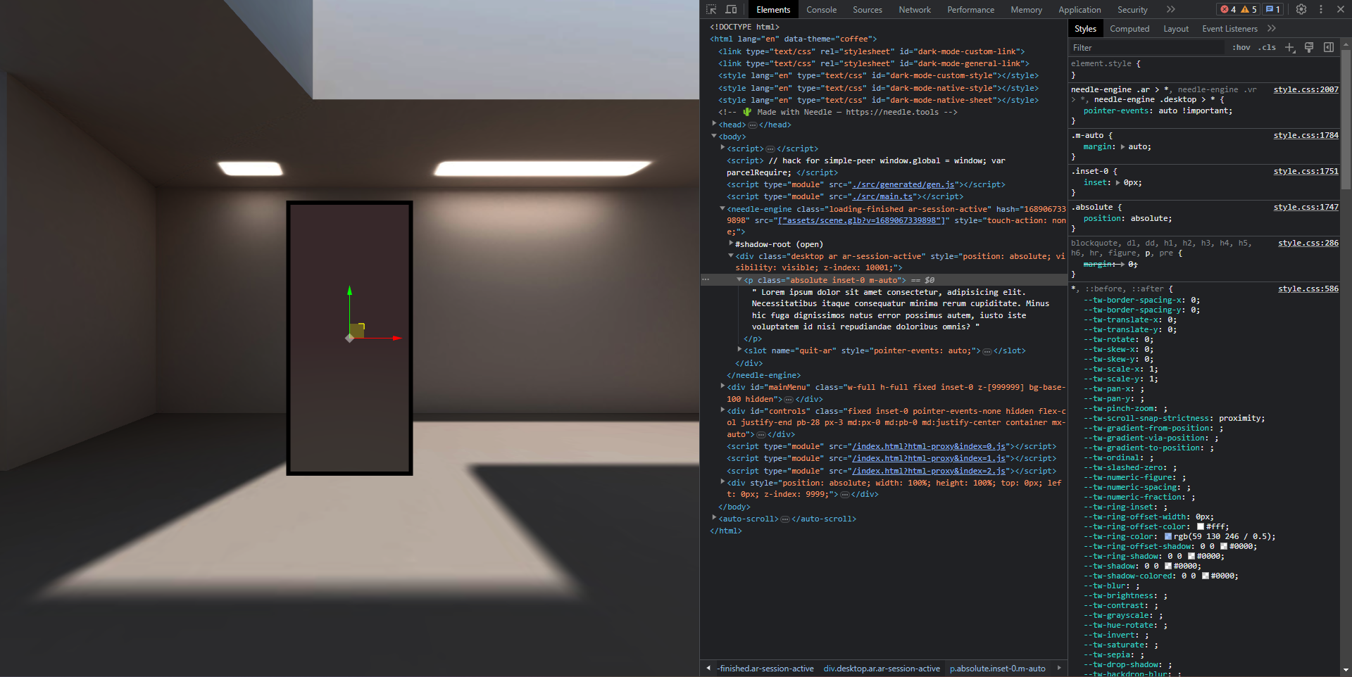 AR DOM Overlay not working · Issue #164 · needle-tools/needle-engine-support · GitHub