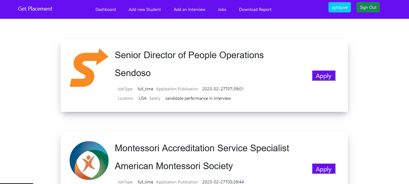 GitHub - shubhamkr83/Placement-cell-app