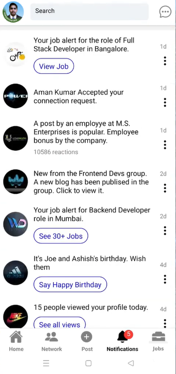 GitHub - shubhamkr83/Native_Linkedin_Clone: The LinkedIn UI Clone ...